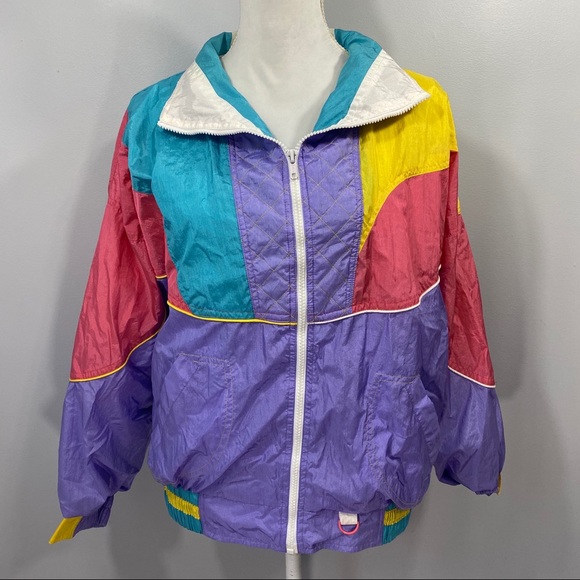 Casual Club | Jackets & Coats | Vintage Color Block Jacket | Poshmark